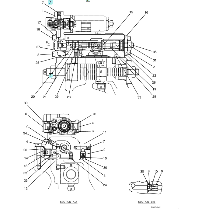 SK130-8 SK135-8 SK140-8 Hydraulic Pump Regulator YM10V01002F1 ...