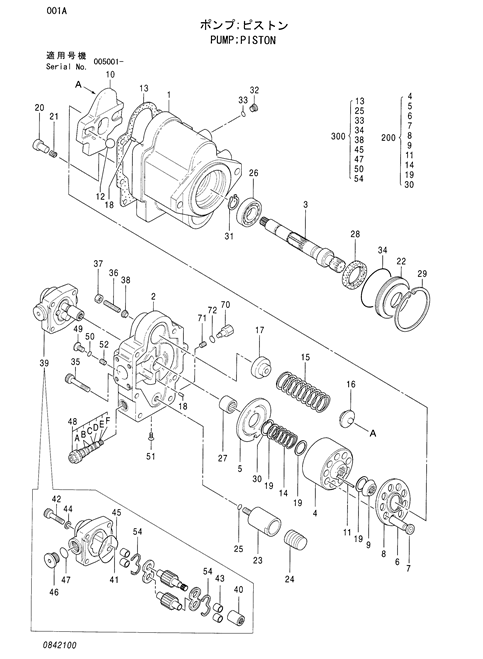 PVK-2B-505 Excavator Hydraulic Pump 4466797 ZAX55 Hitachi Excavator ...