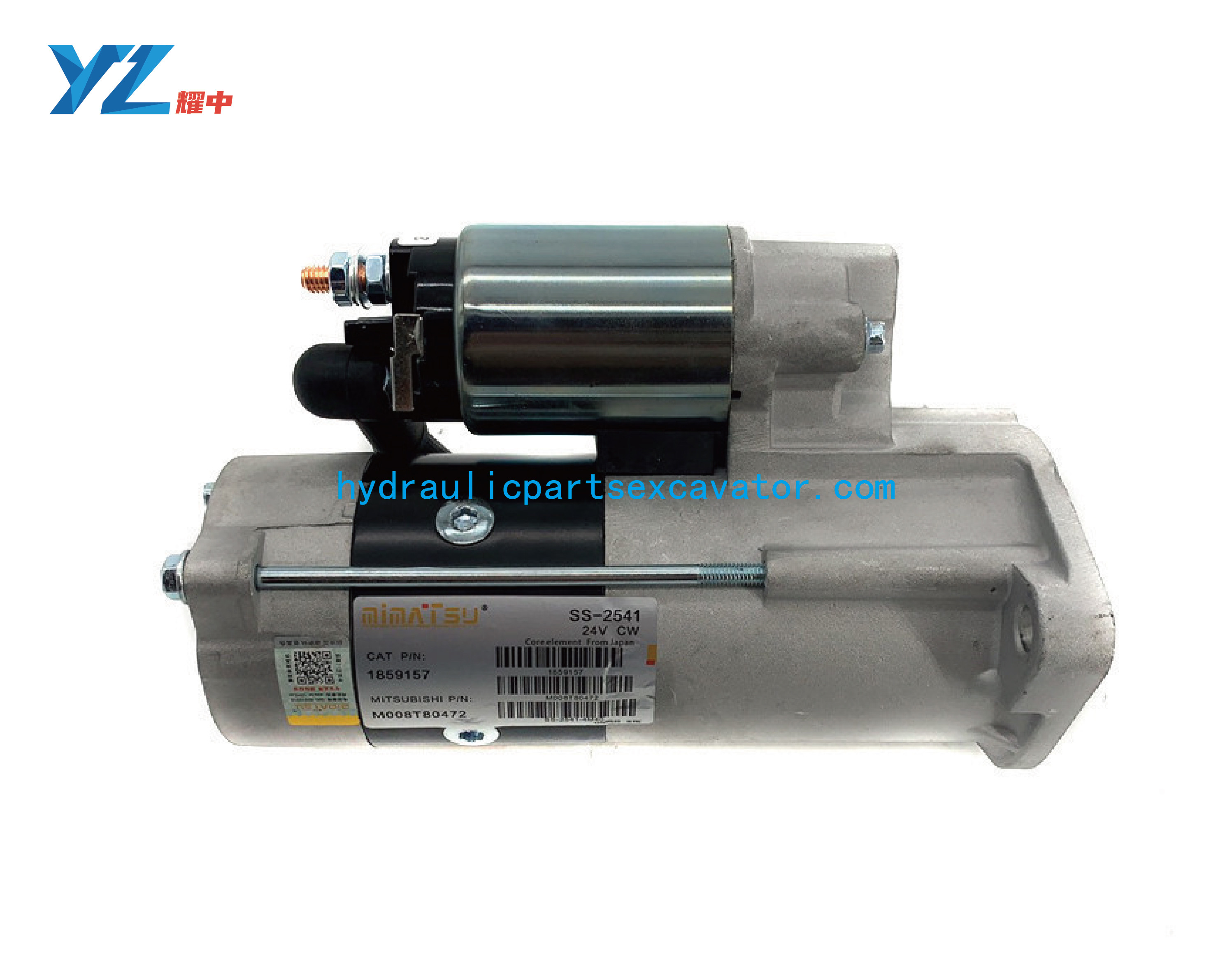 4M40 Excavator Starter Motor 24V 3.2KW 11T 185-9157 147-7166 MOO8T80472 ...